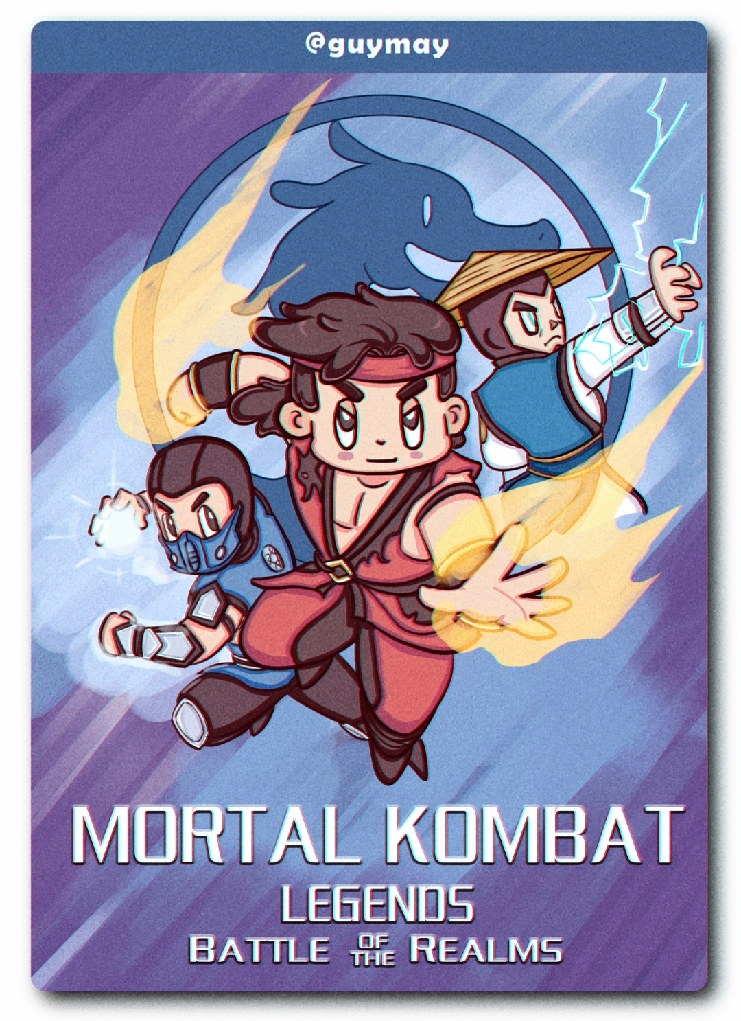 真人快打 动画 q版 封面|Illustration|Art illustration|Guymay_Original作品-站酷ZCOOL