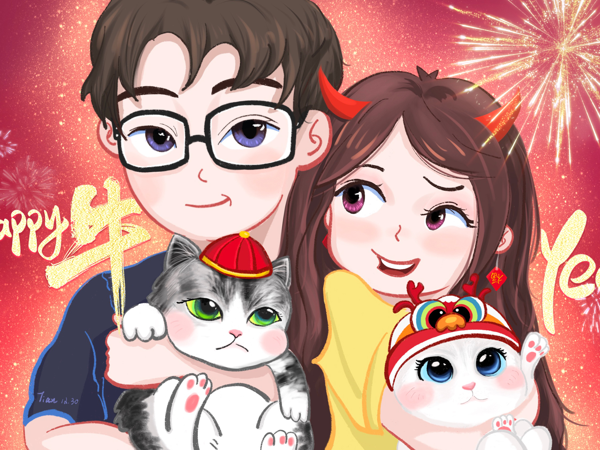 happy牛year_Ciontian-站酷ZCOOL