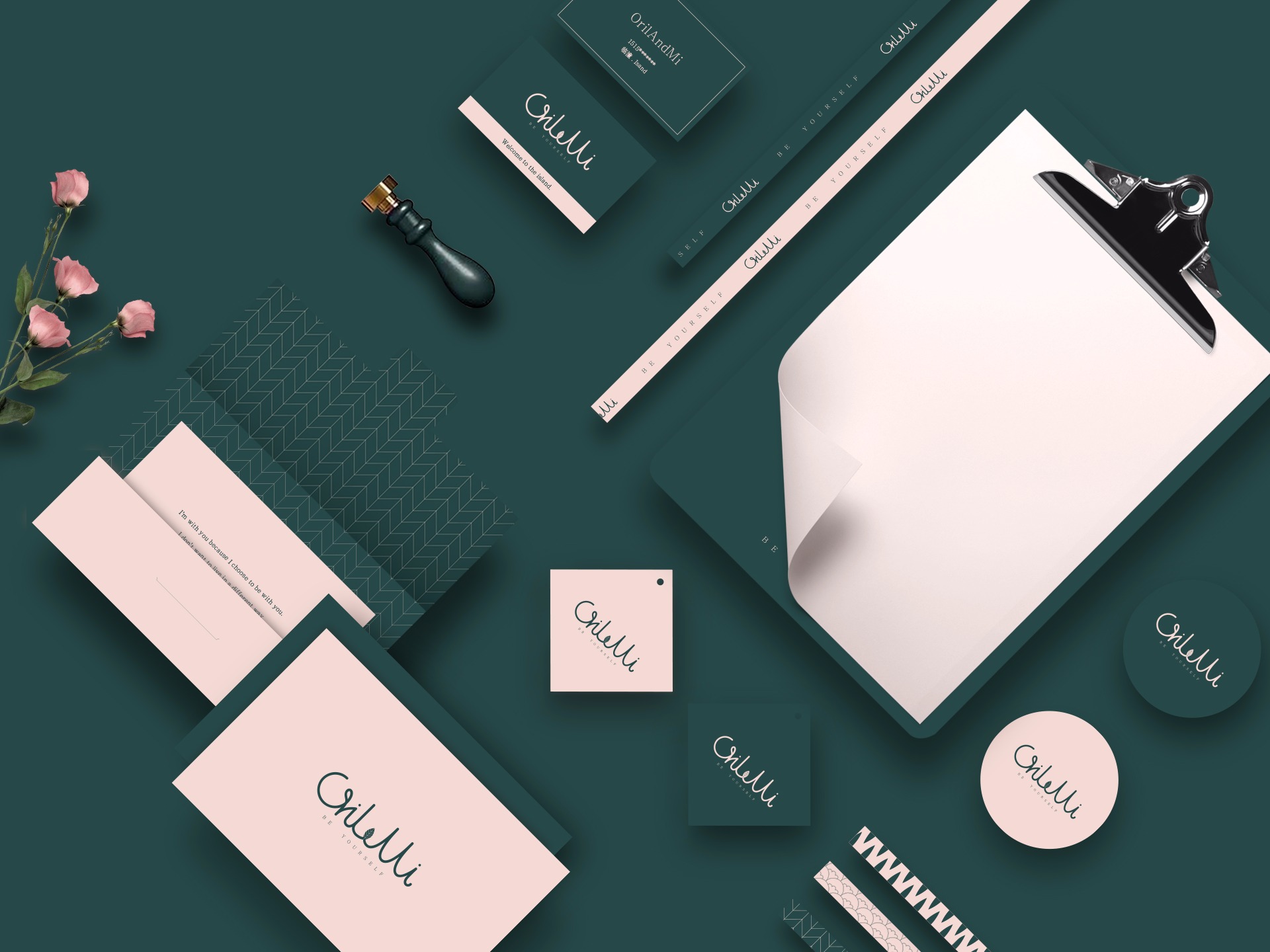 Oril&Mi鲜花工作室LogoVI设计_Cinet-站酷ZCOOL