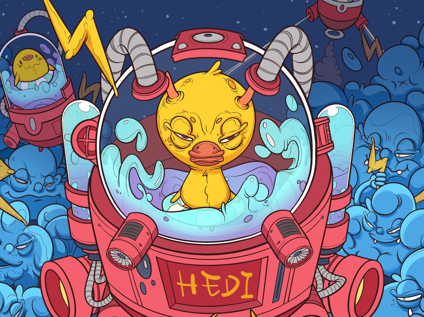 Bad Duck合作海报_HediHedi-站酷ZCOOL