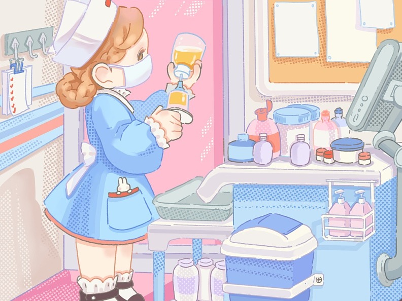 小护士的一天：配药室篇_蜉蝣仙森-站酷ZCOOL