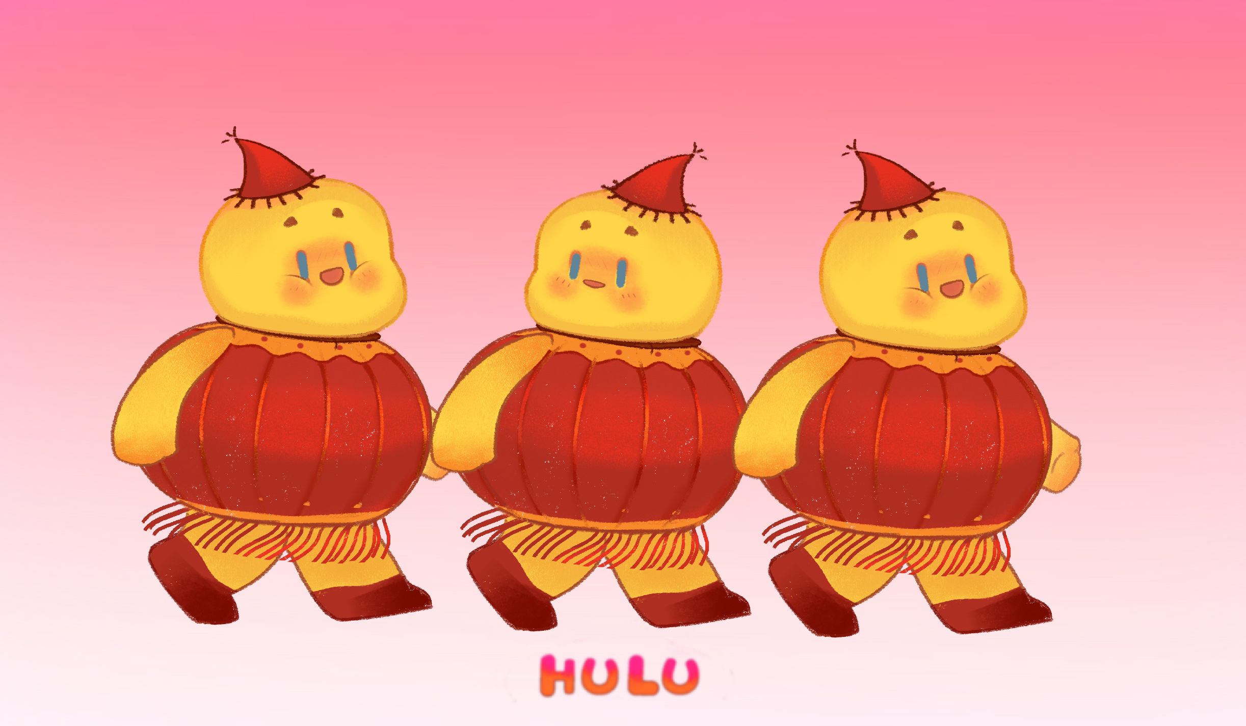 原创IP｜葫芦 —福禄—HULU(灯笼装扮)_Sia不晚睡-站酷ZCOOL