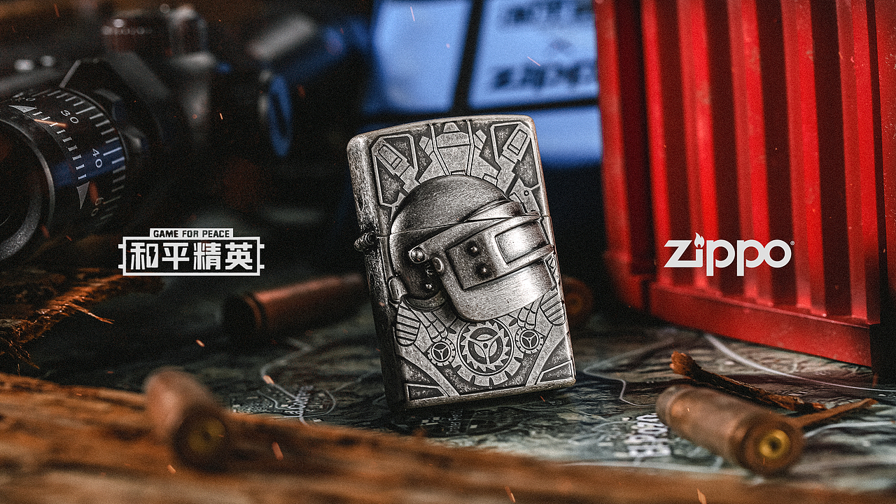 zippo联名和平精英款三级头火机_辣匠先生-站酷ZCOOL