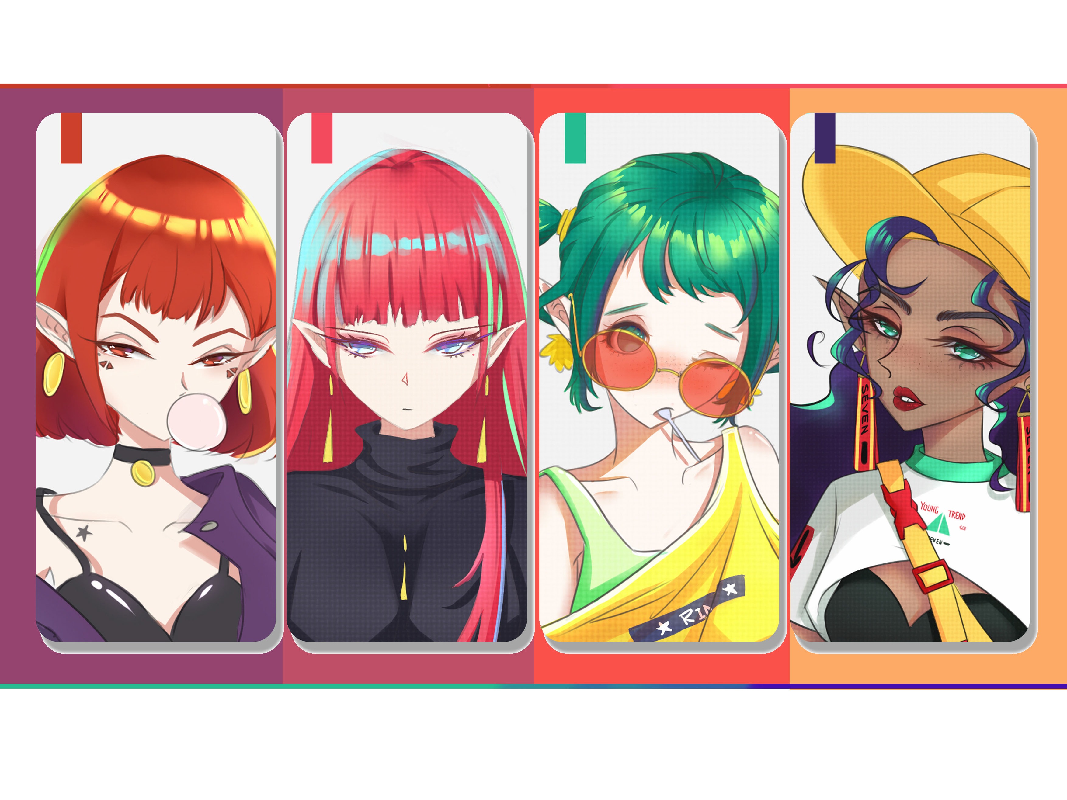 摇滚精灵Girls系列作品合集_Rin酱_er-站酷ZCOOL