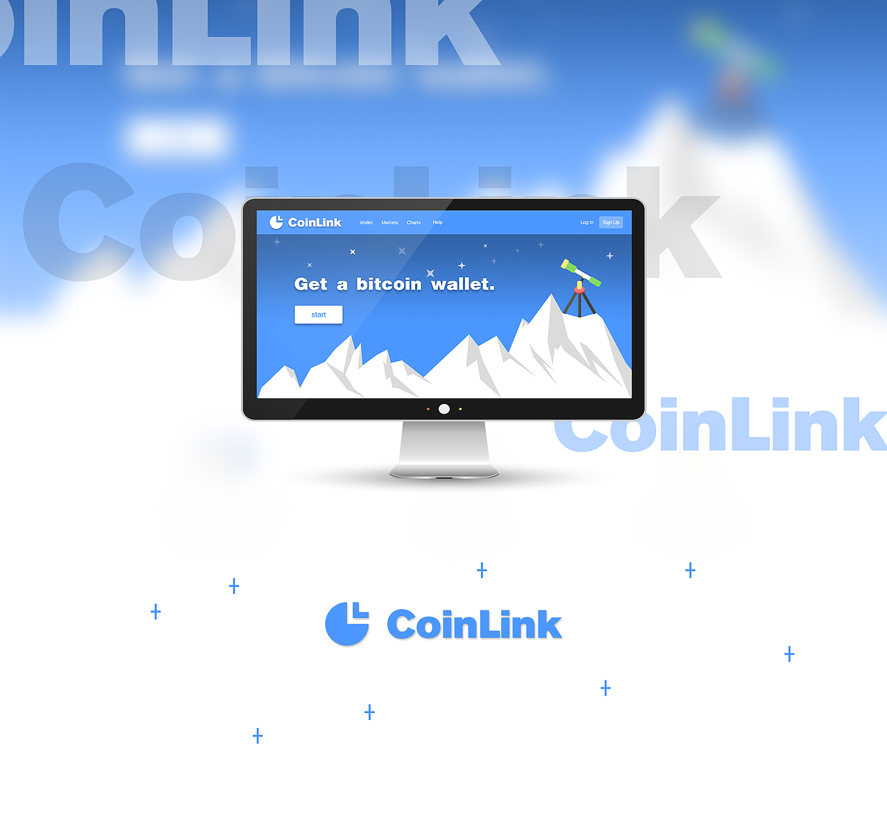 CoinLink-比特币在线支付服务_深水鲤鱼-站酷ZCOOL