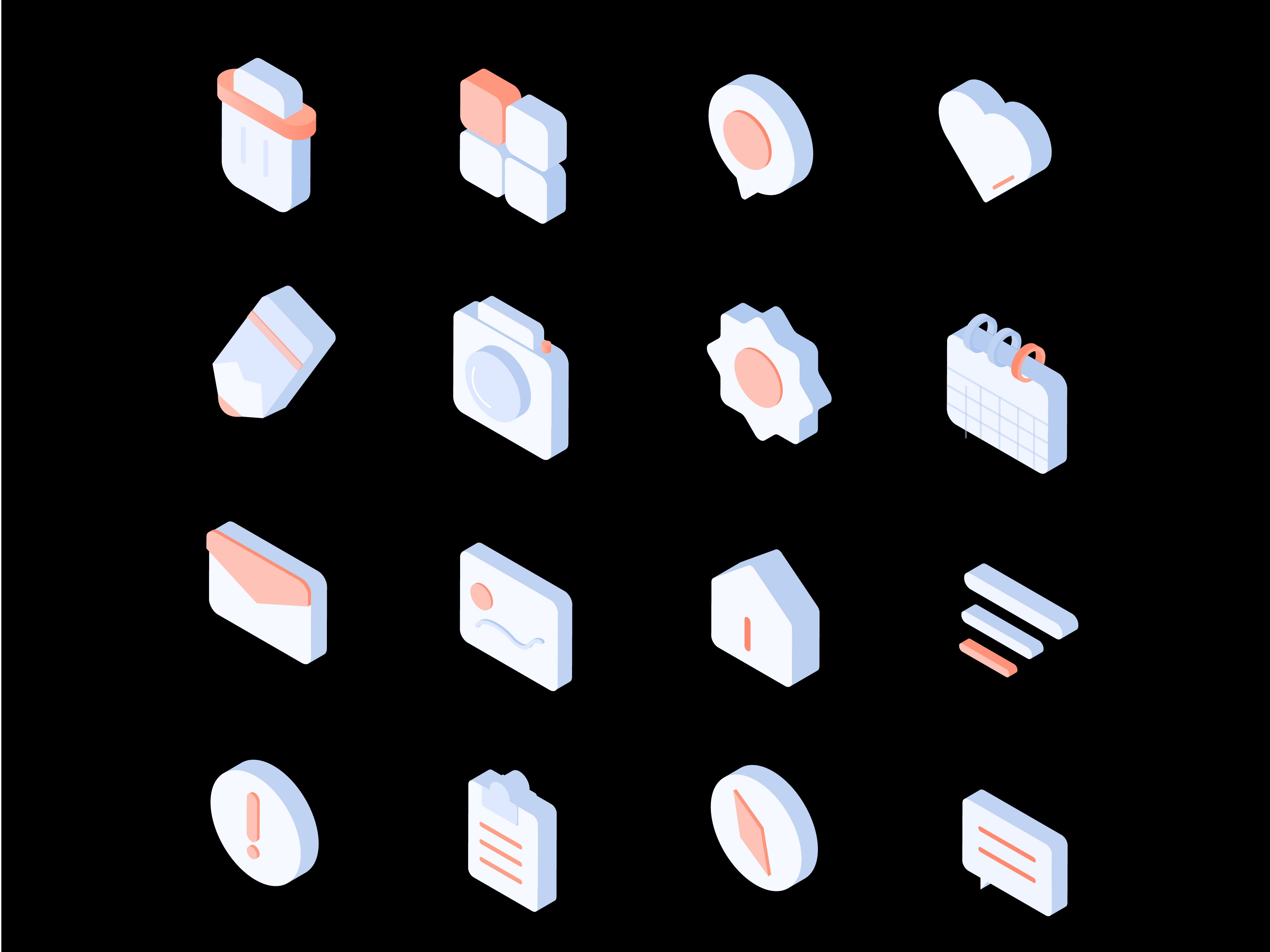 2.5D图标_Nanase77-站酷ZCOOL