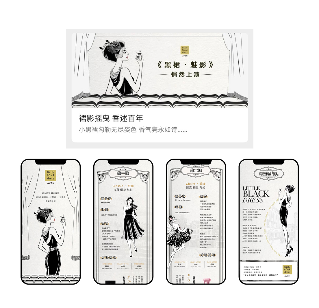 为AVON雅芳画的人物时尚插画_X1ND鑫地-站酷ZCOOL