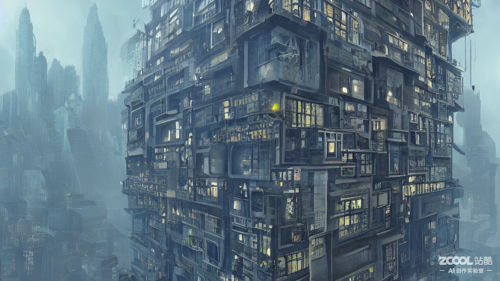 #AI创作实验室#命运就像大厦如都市幻化_小神壹零-站酷ZCOOL