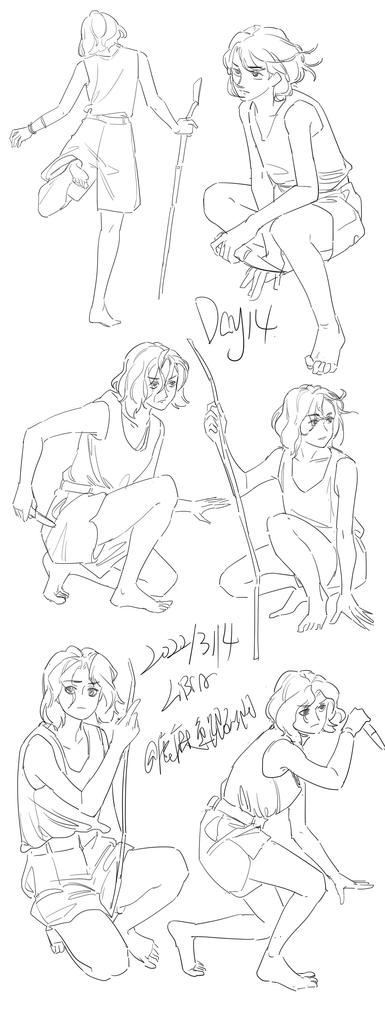 #速写60天挑战赛# day14@速写班长 _鹿麻-站酷ZCOOL