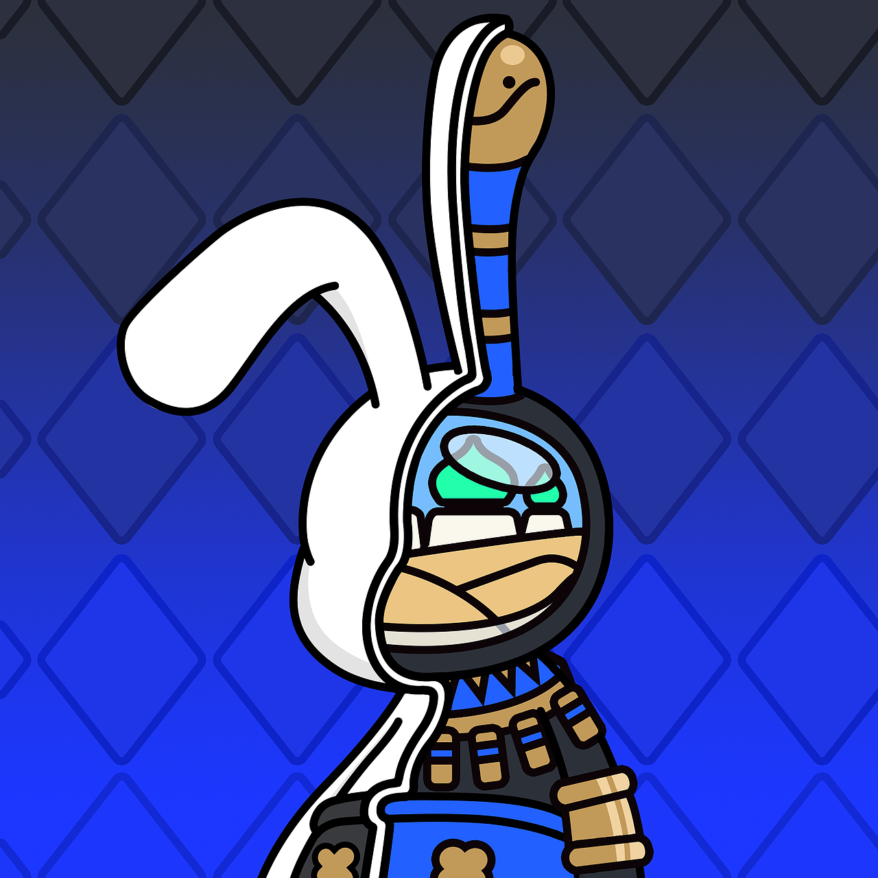 BUNY FAN BUNY兔迷兔半身系列-数字藏品头像_我是你小强哥-站酷ZCOOL