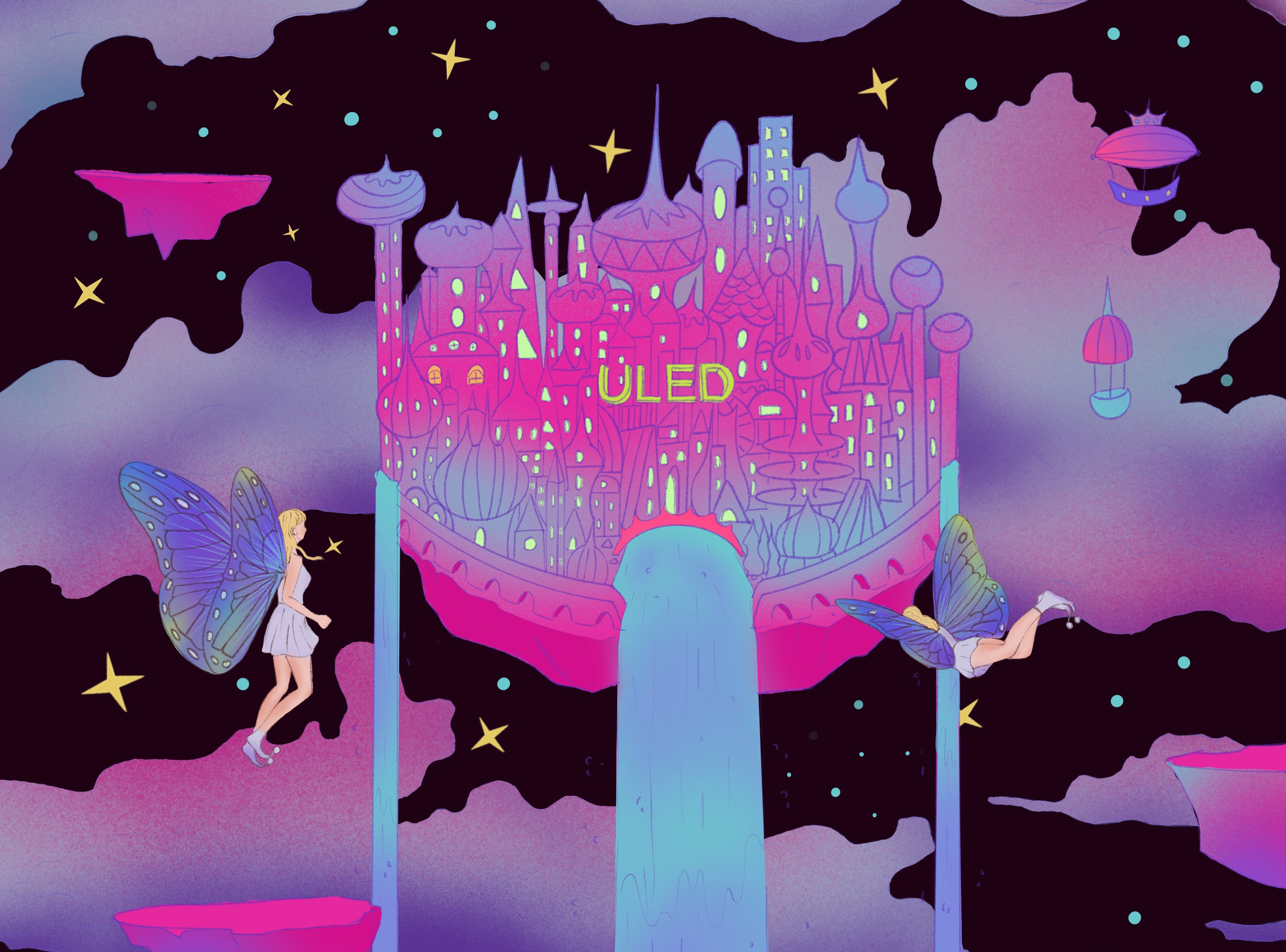 探索天空之城 | 打开ULED去旅行_Bbeenmig-站酷ZCOOL