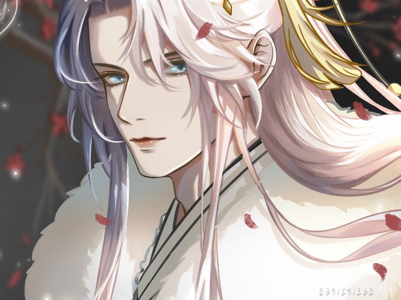 白毛哥我的爱_御狐sama-站酷ZCOOL