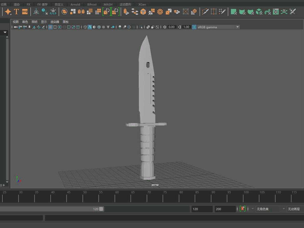 csgo m9刺刀低模MAYA blender制作_影星翼-站酷ZCOOL