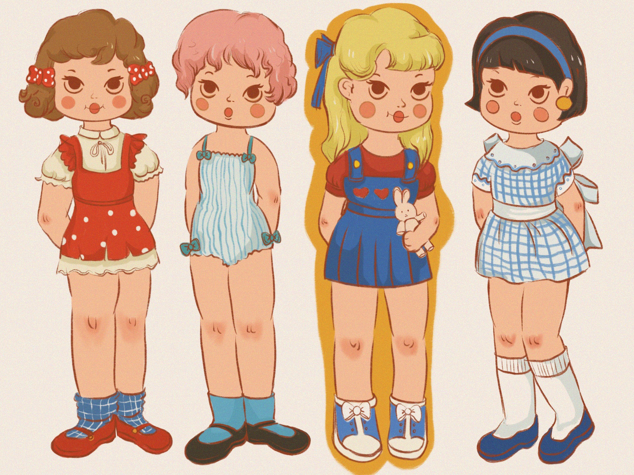 复古妹妹_llll刘-站酷ZCOOL