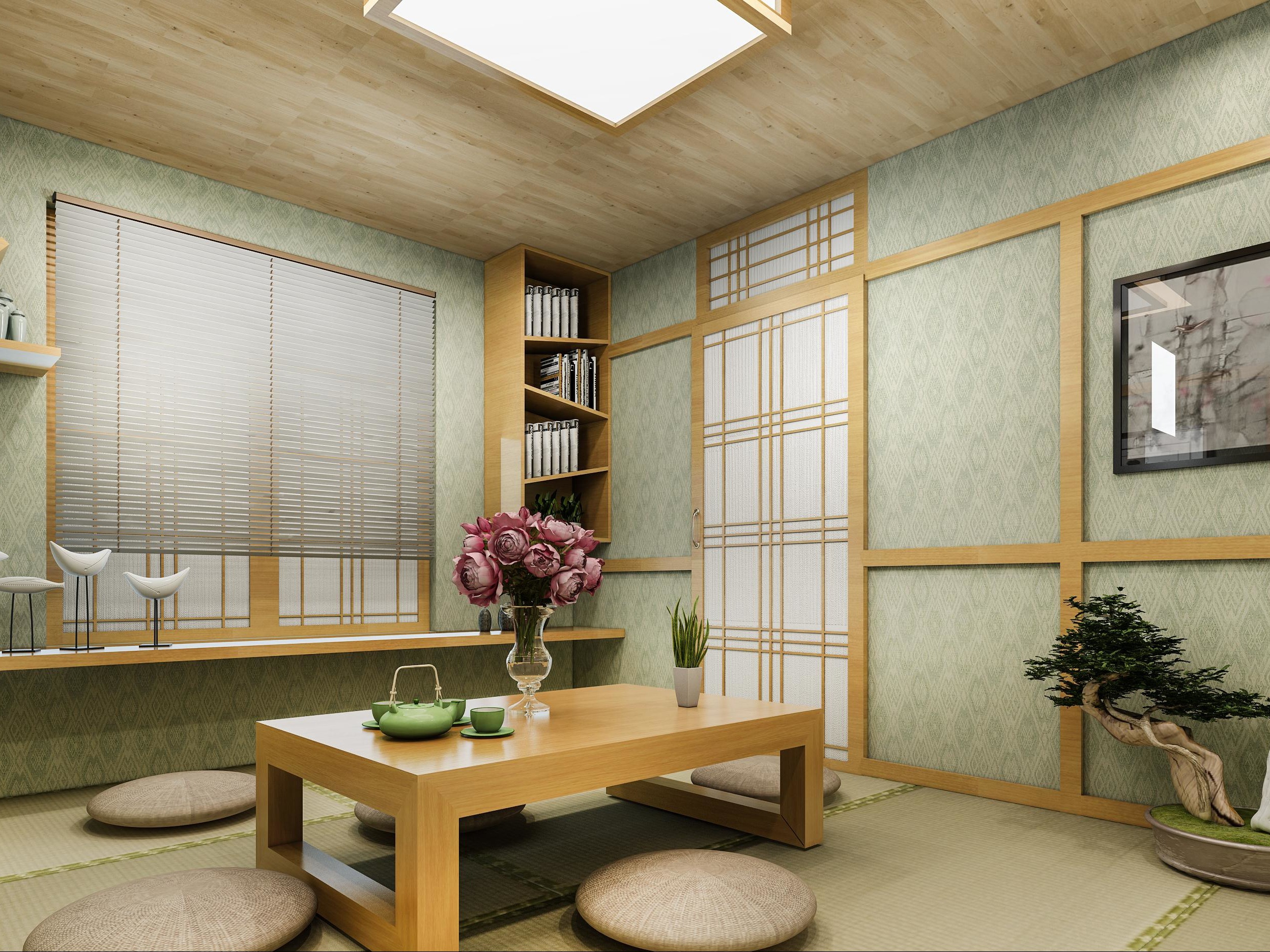 1992效果图出图日式榻榻米_Z53163066-站酷ZCOOL