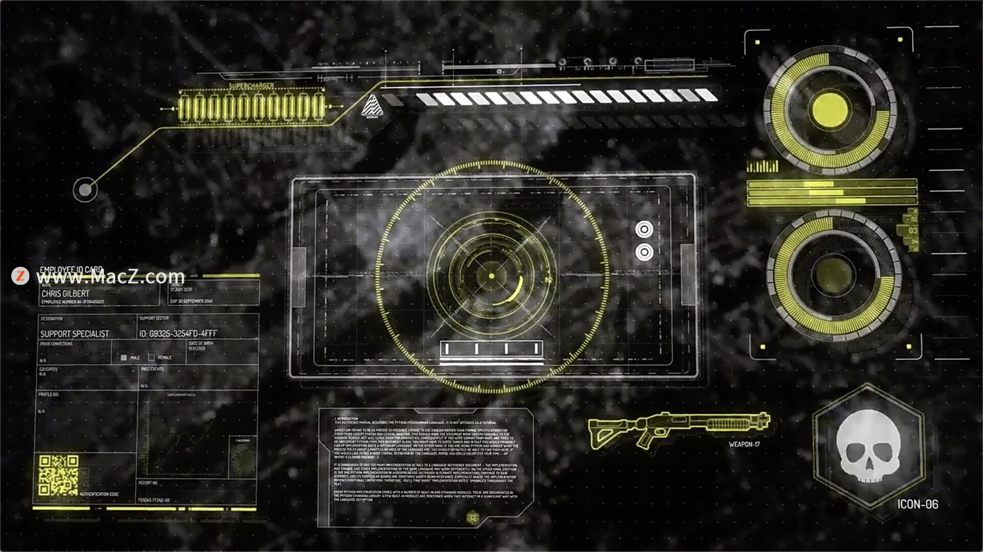 PR模板-250个未来科技感HUD信息数据UI界面动画 HUD and UI Data Pack_醉舞千年杯莫停-站酷ZCOOL