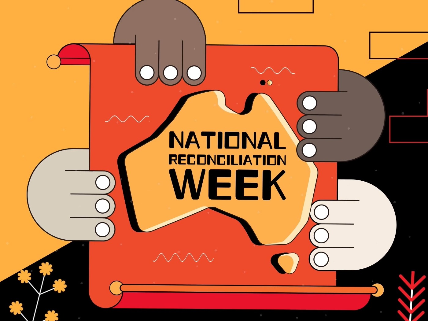 Australians Together_National Reconciliation Week_白小骚-站酷ZCOOL