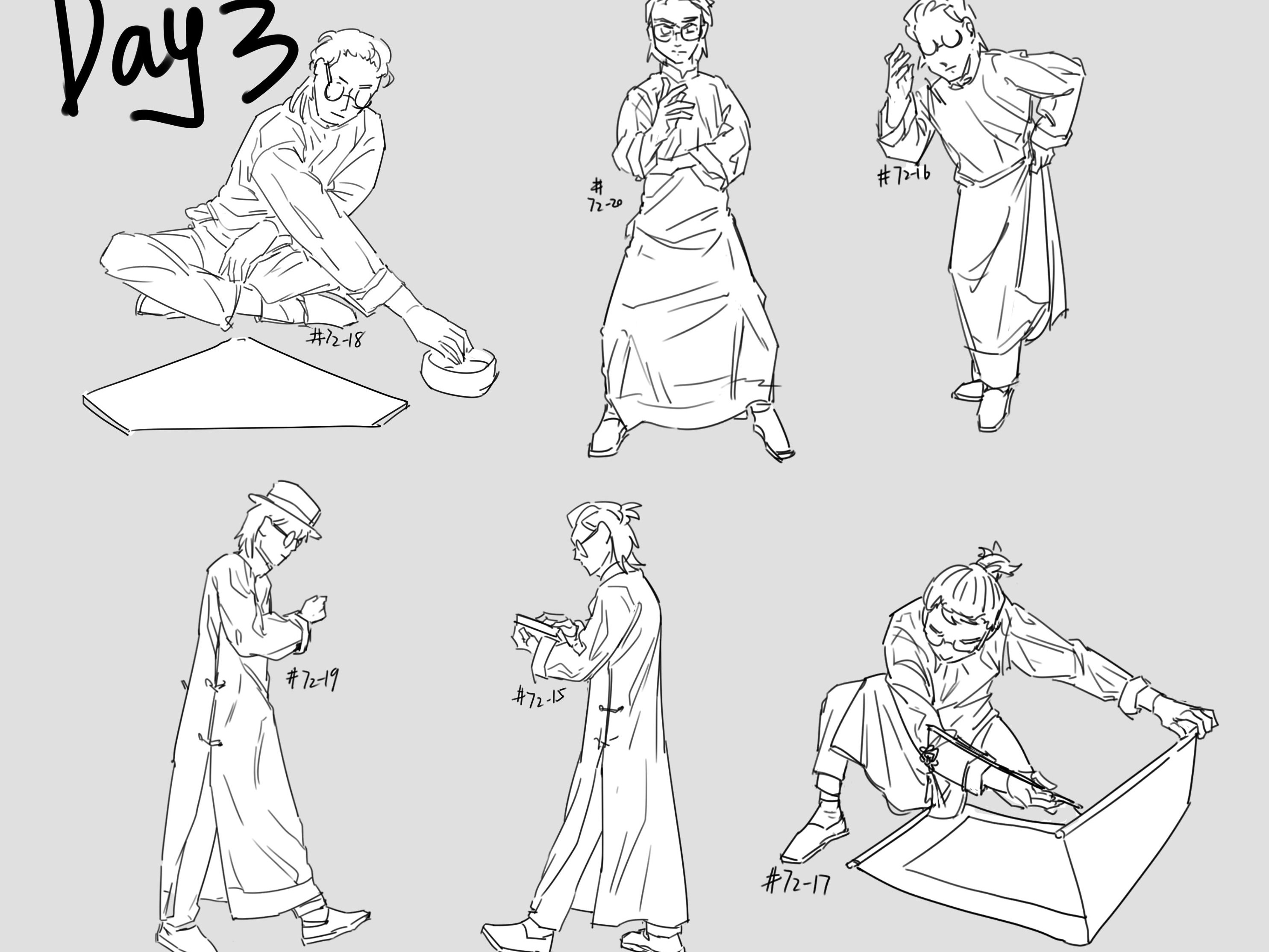 Day03 @速写班长 #速写60天挑战赛# _一语四字-站酷ZCOOL