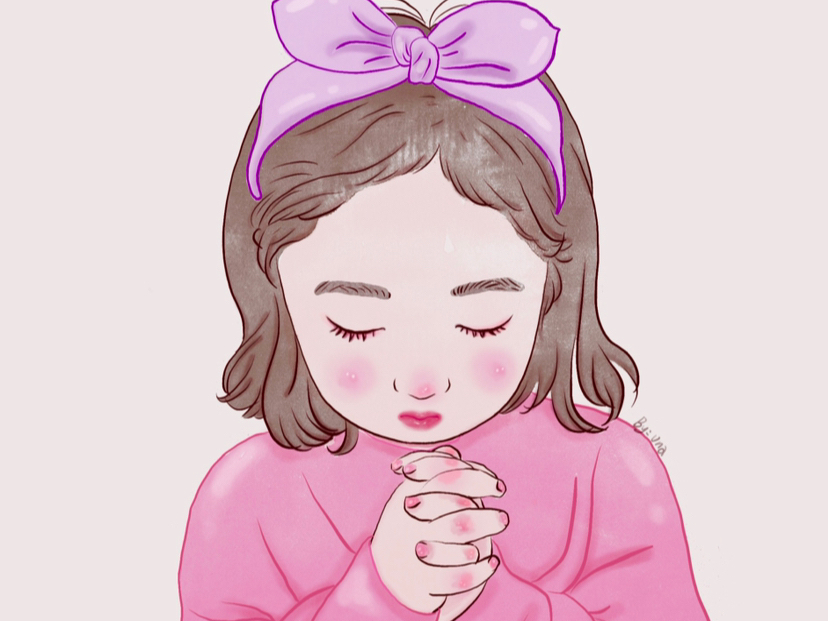 可爱的小女孩_草叶双蟹Una-站酷ZCOOL