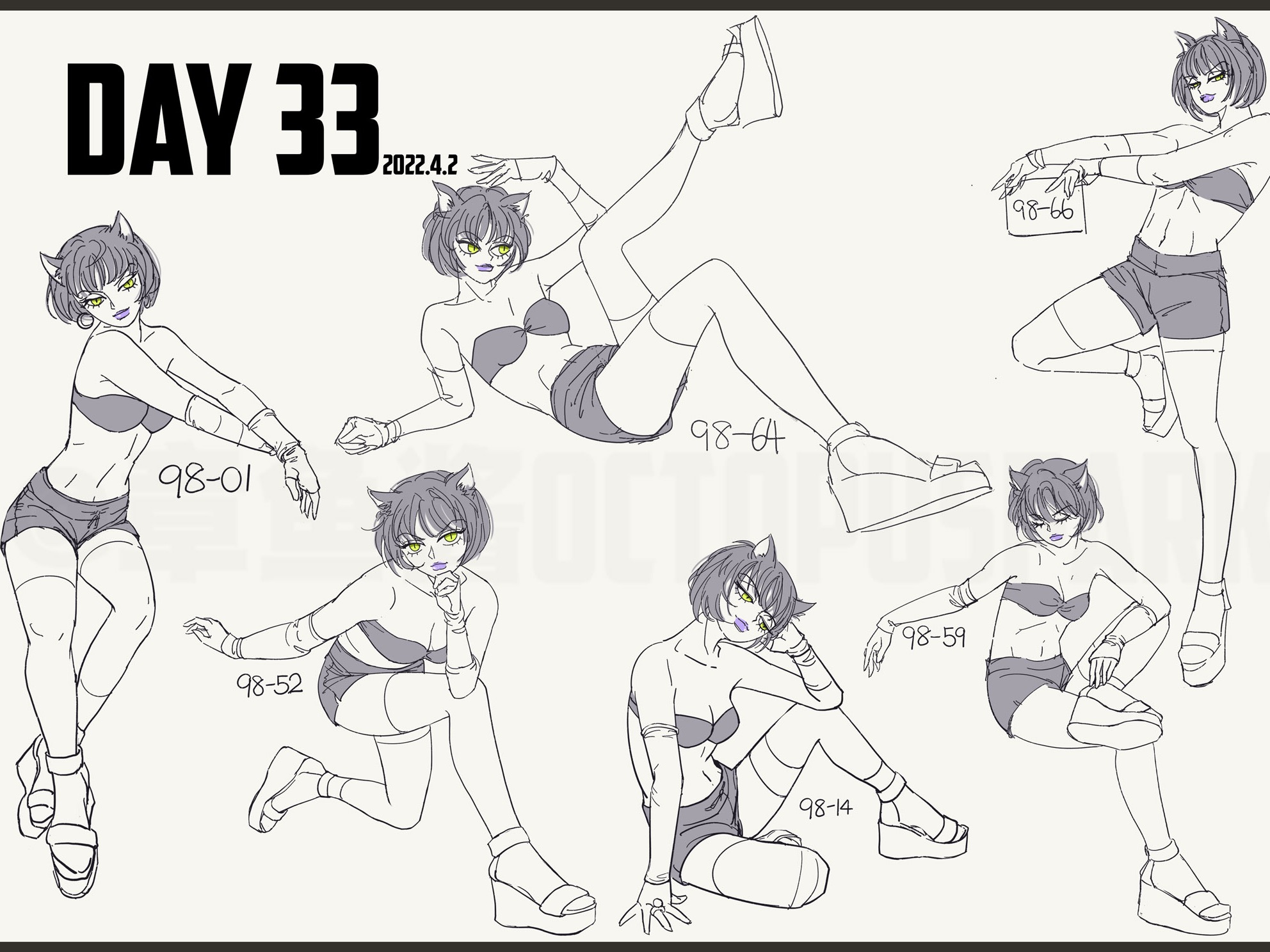 #速写60天挑战赛#Day33@速写班长_章鱼酱油-站酷ZCOOL