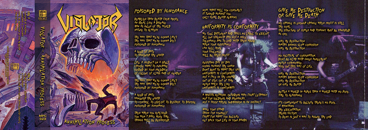 Violator乐队EP磁带《Annihilation Process》_METAL_HEART-站酷ZCOOL