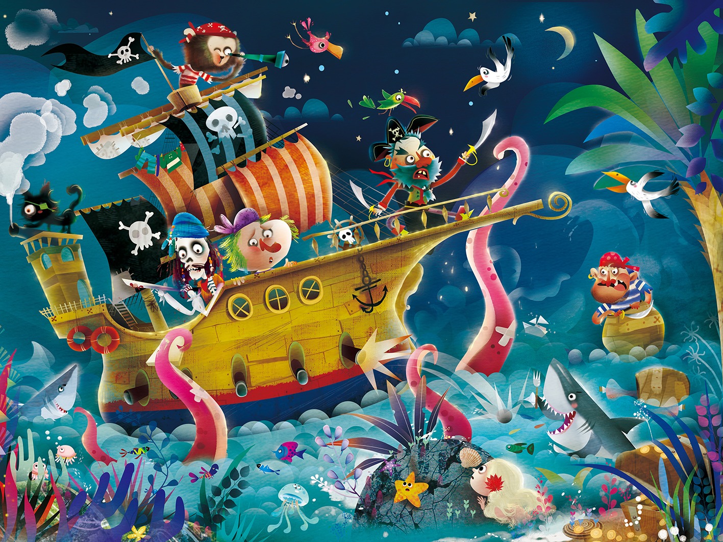 海贼王—海盗大集合（附过程）_晓卫VAVA-站酷ZCOOL