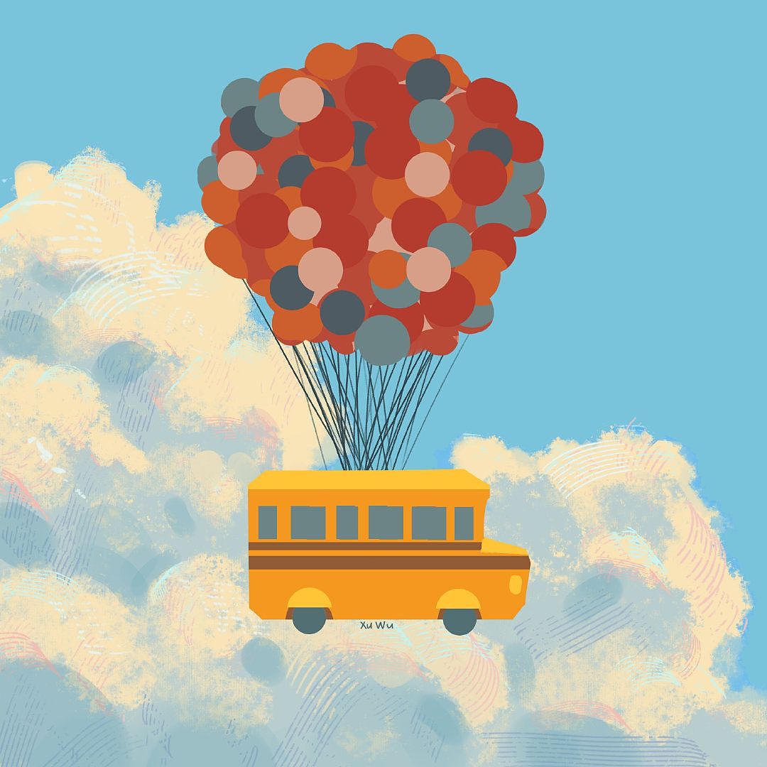 气球大巴_XuWuAlano-站酷ZCOOL