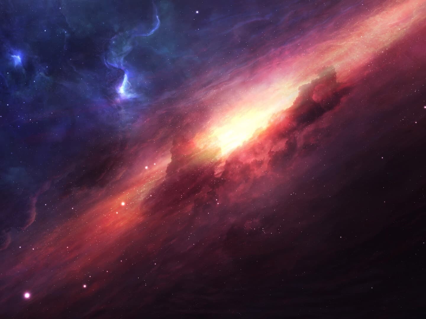 绚丽梦幻的宇宙星系4K动态壁纸_mac开心-站酷ZCOOL