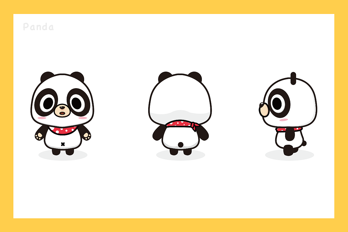 Panda Panda Q_是鹿_-站酷ZCOOL