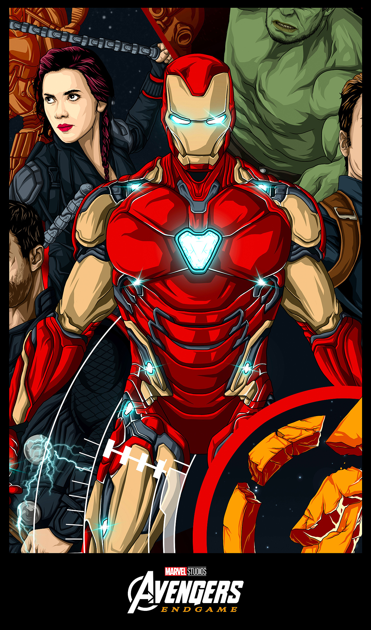 《复仇者联盟4》概念插画海报_ACEWORKS-站酷ZCOOL