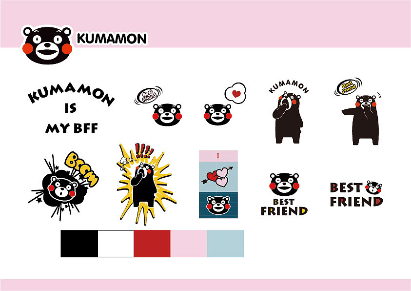 熊本熊KUMAMON-IP图案延展设计合集|插画|商业插画|米昂minameno_原创作品-站酷ZCOOL