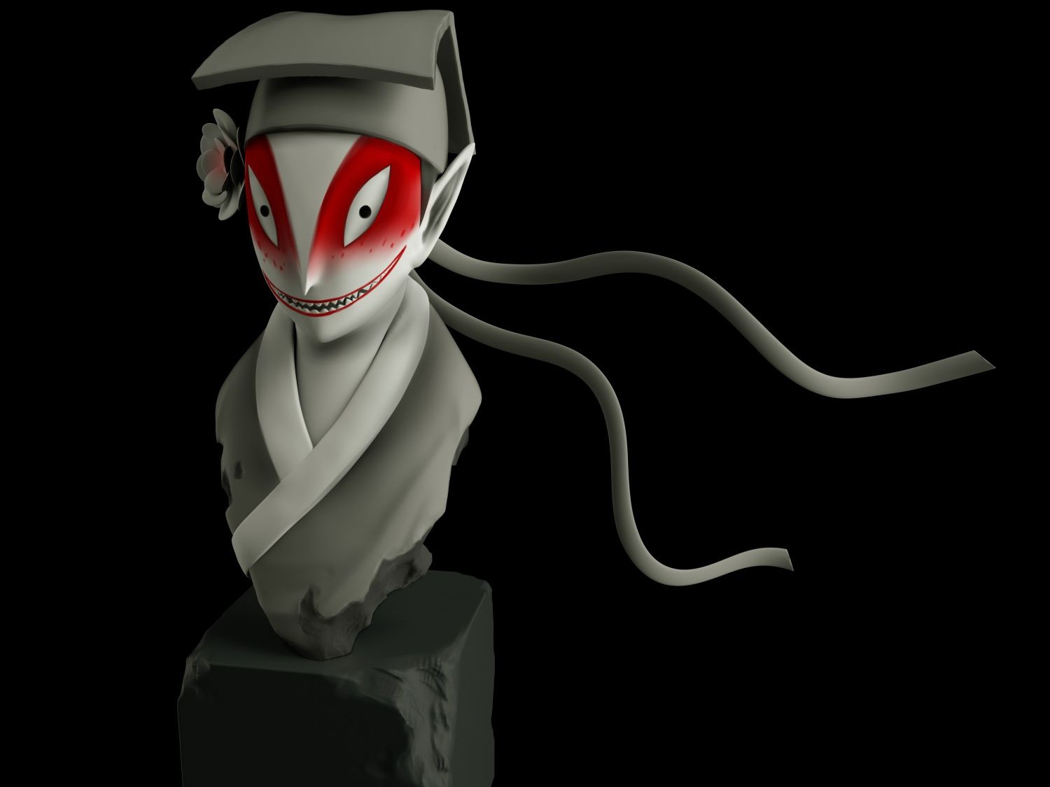 狐狸书生胸像_费玉清的小火车YK-站酷ZCOOL