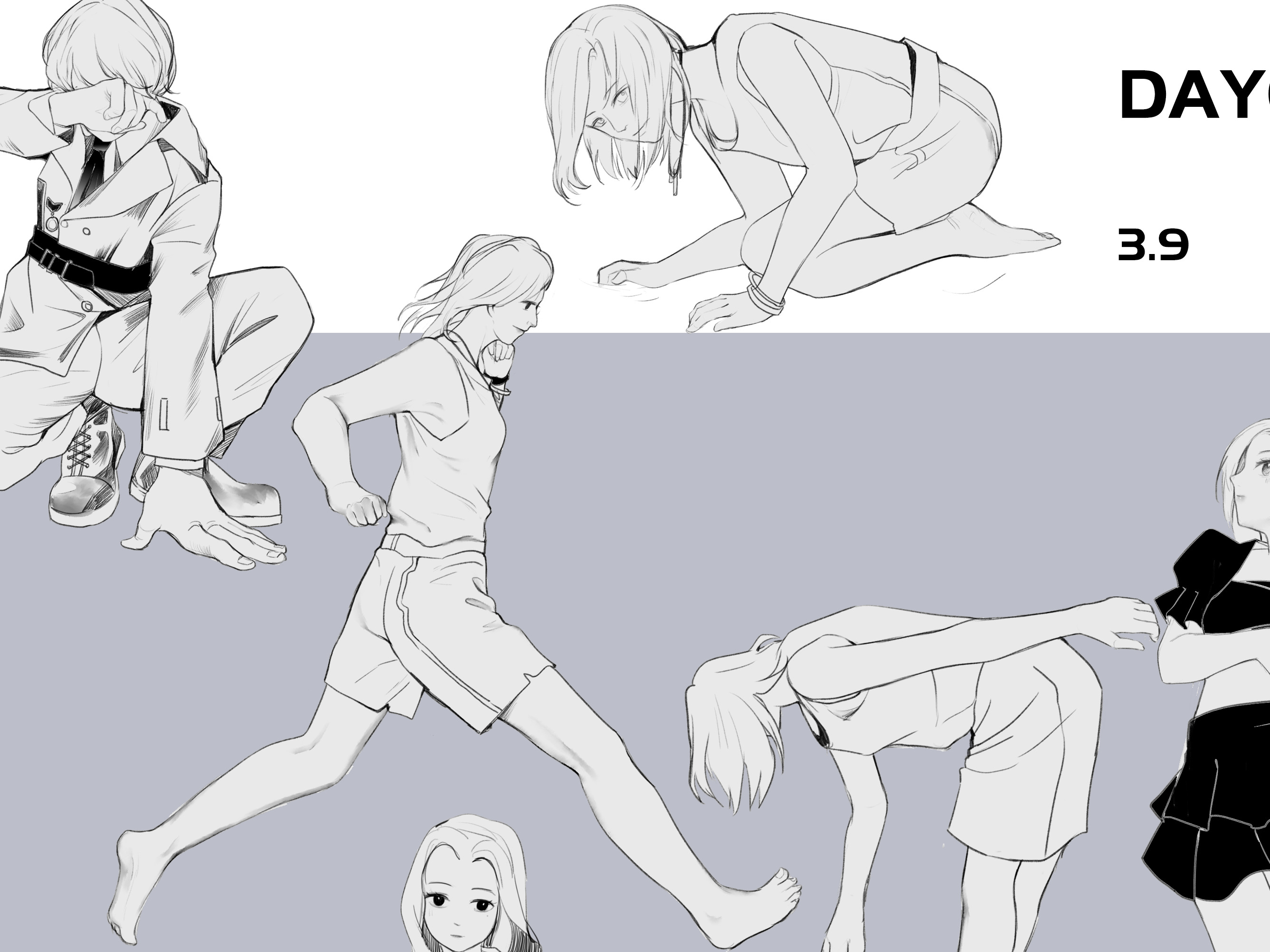 #速写60天挑战赛# day09 @速写班长 _容琅-站酷ZCOOL