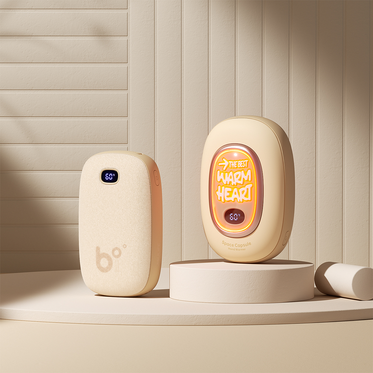 【产品渲染】几素丨暖手宝暖手袋风扇 JISULIFE Ⅶ_Dalin啊-站酷ZCOOL