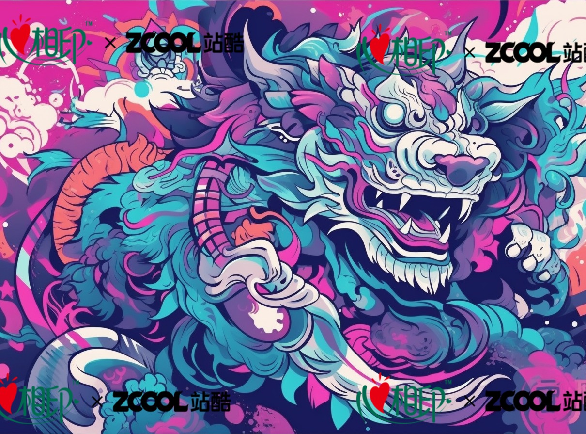 醒狮-国潮_二月缘_陌生人-站酷ZCOOL