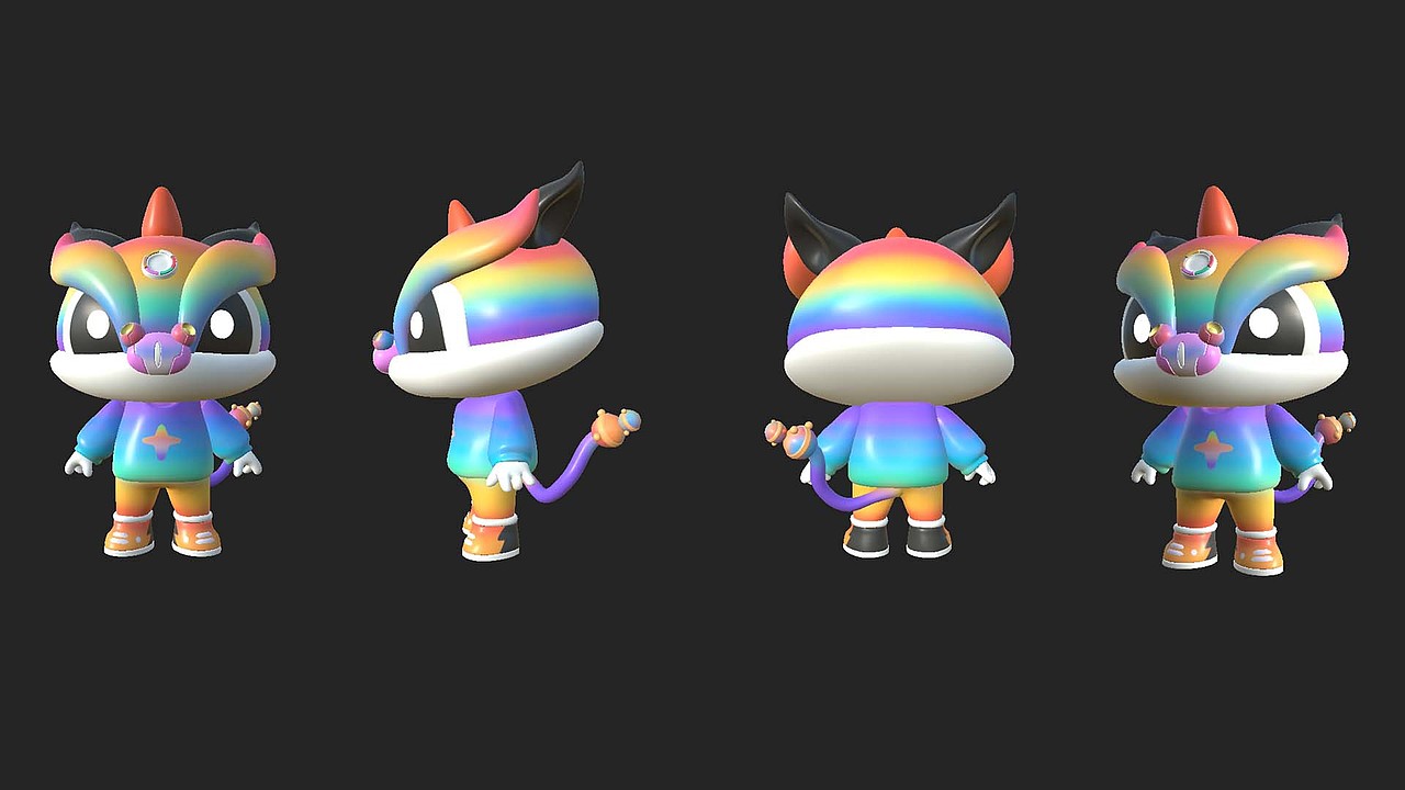 无双醒狮 舞狮系列IP设计 nft_愣头青hothead-站酷ZCOOL