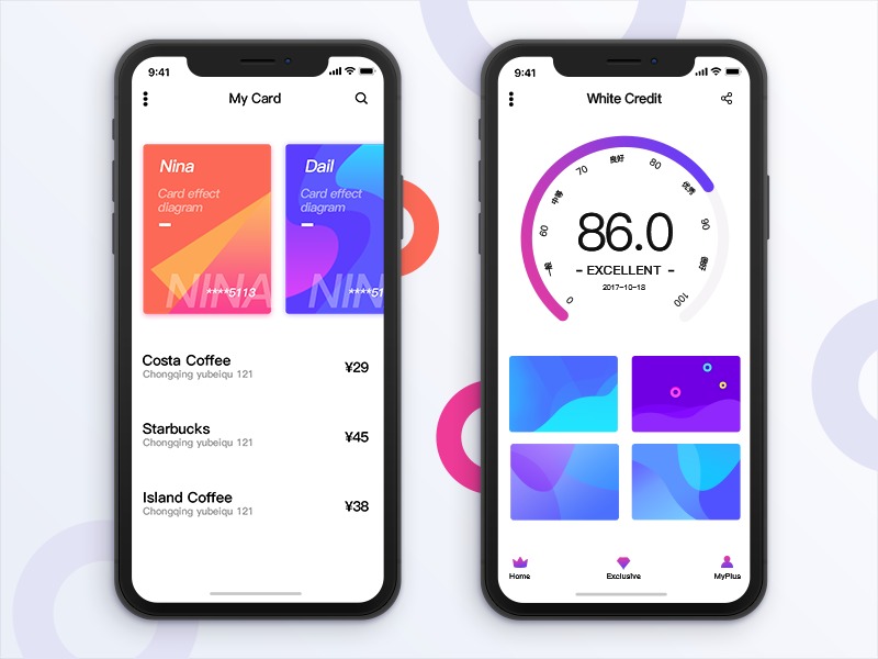 iPhonex APP界面练习_三叶木相-站酷ZCOOL