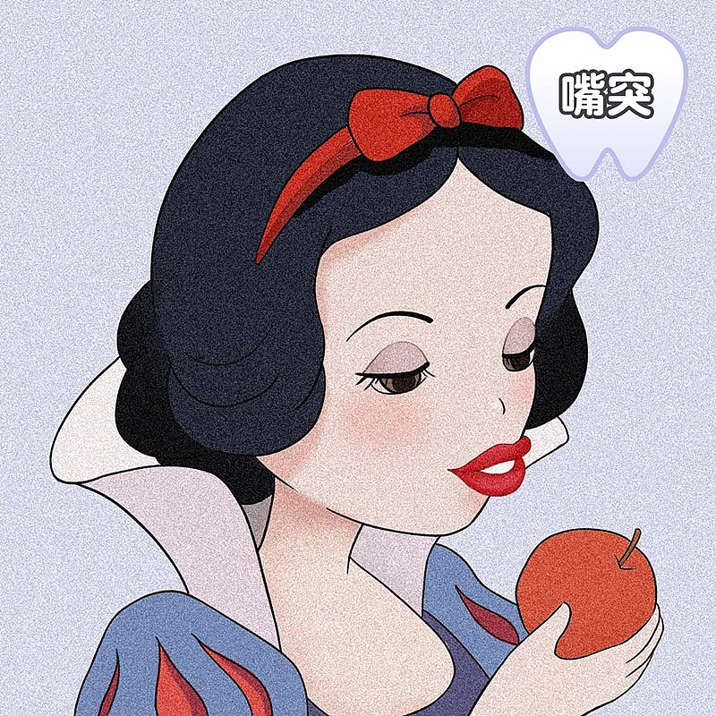 迪士尼公主系列同人恶搞插画头像_Gin_ny-站酷ZCOOL