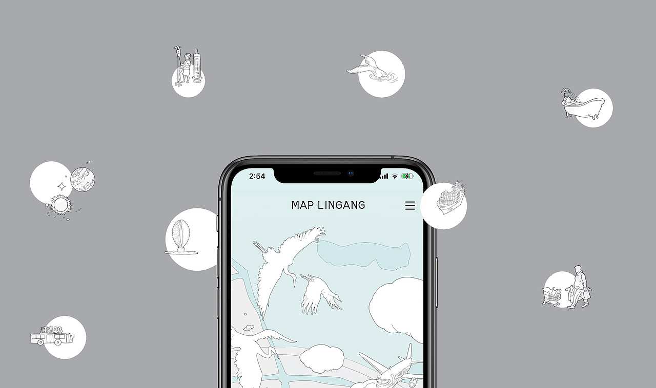 上海临港文旅手绘地图 Shanghai Lingang Tour Map_一线画廊-站酷ZCOOL