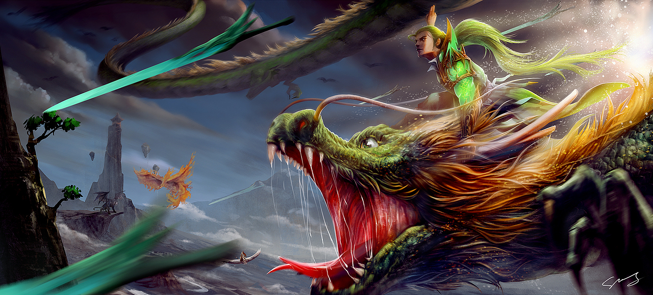 神兽-青龙_萧凉orz-站酷ZCOOL