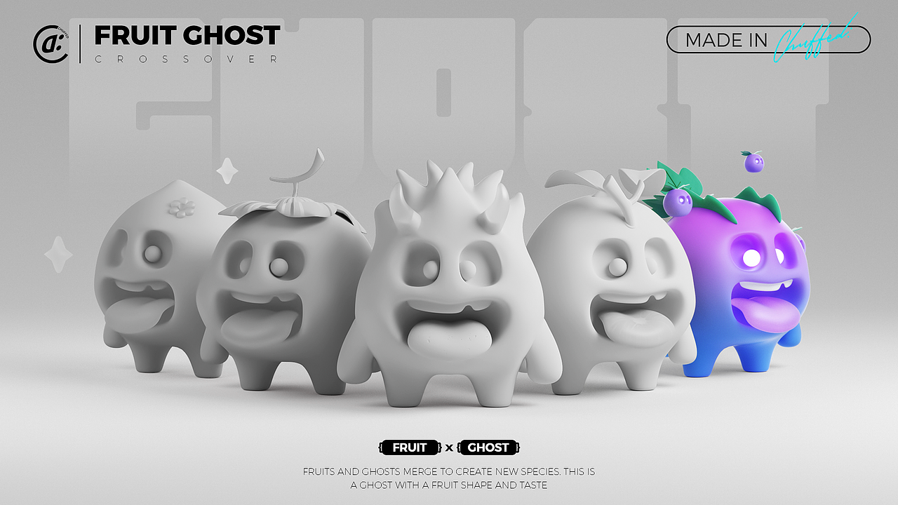 【水果GHOST】| 原创IP形象设计_凉升-站酷ZCOOL