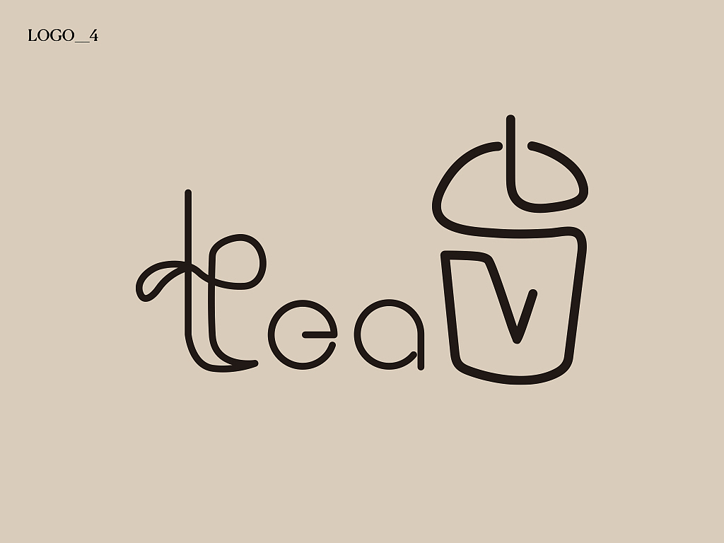 奶茶logo_格悟设计-站酷ZCOOL