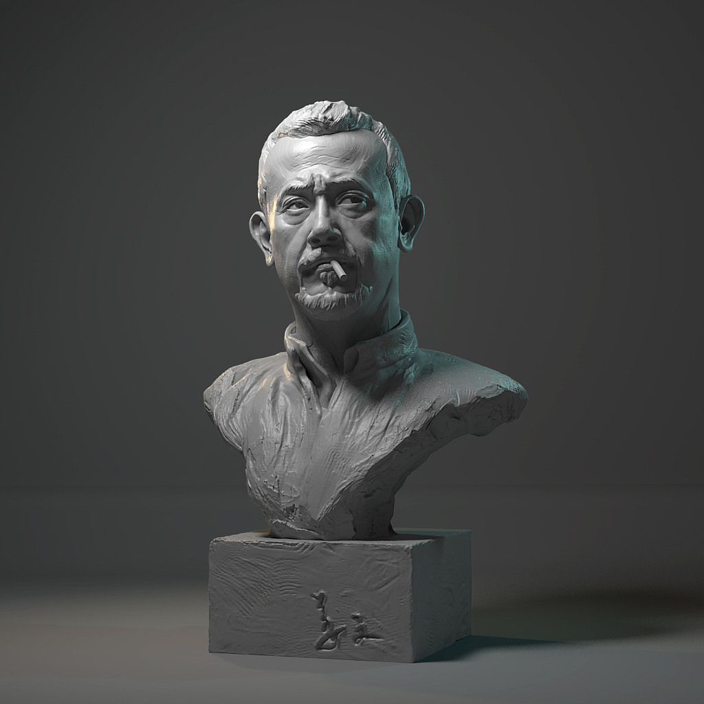 zbrush人像雕塑 含教程视频_维克多果果-站酷ZCOOL