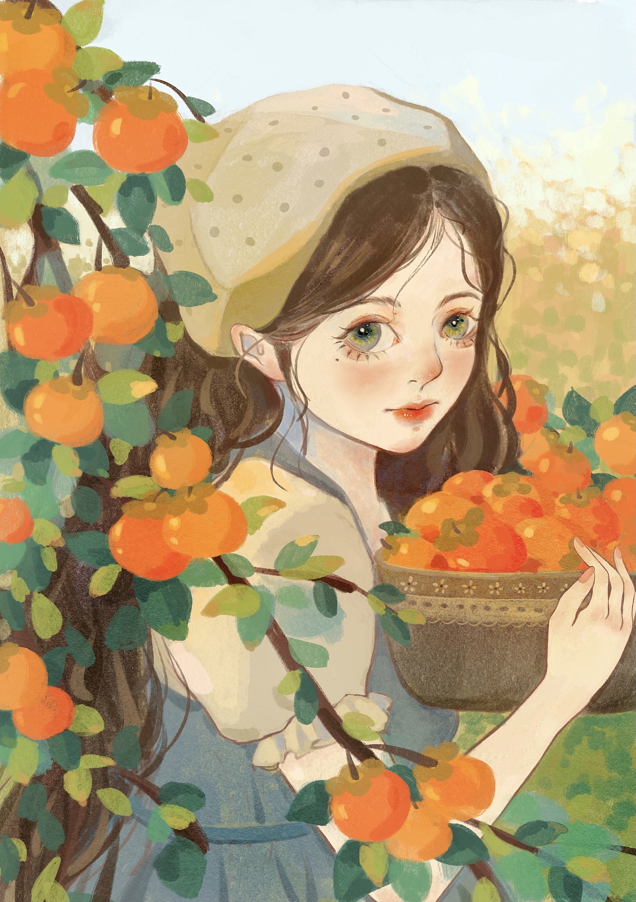 ipad少女插画合集_插画师花溪-站酷ZCOOL