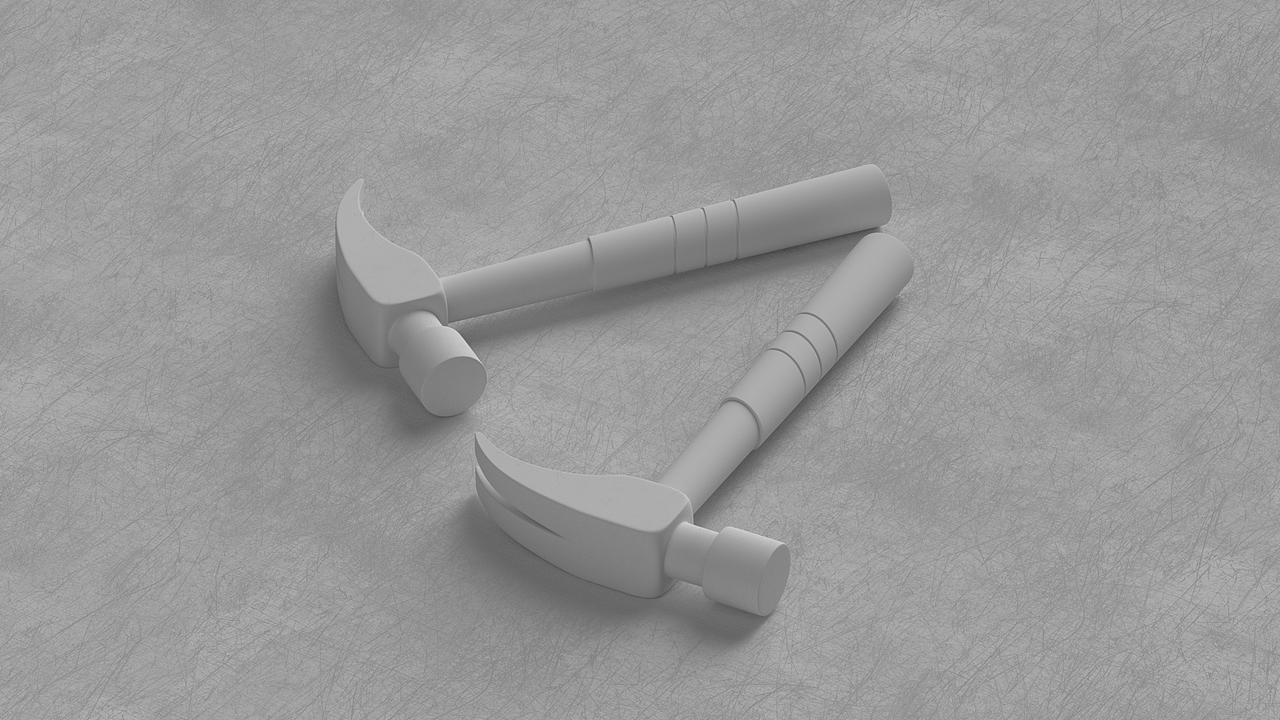 PS/C4D——小蒋同学：铁锤建模_玉兔捣蒜-站酷ZCOOL