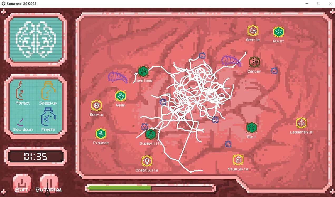 二维独立游戏 -《Someone》（2023）_LucyLeung2000-站酷ZCOOL