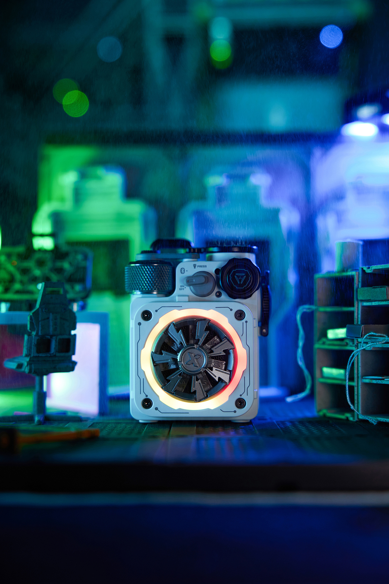 STUDIO FE2 for 猫王XOG 音响拍摄 微缩街景 赛博朋克_StudioFe2-站酷ZCOOL