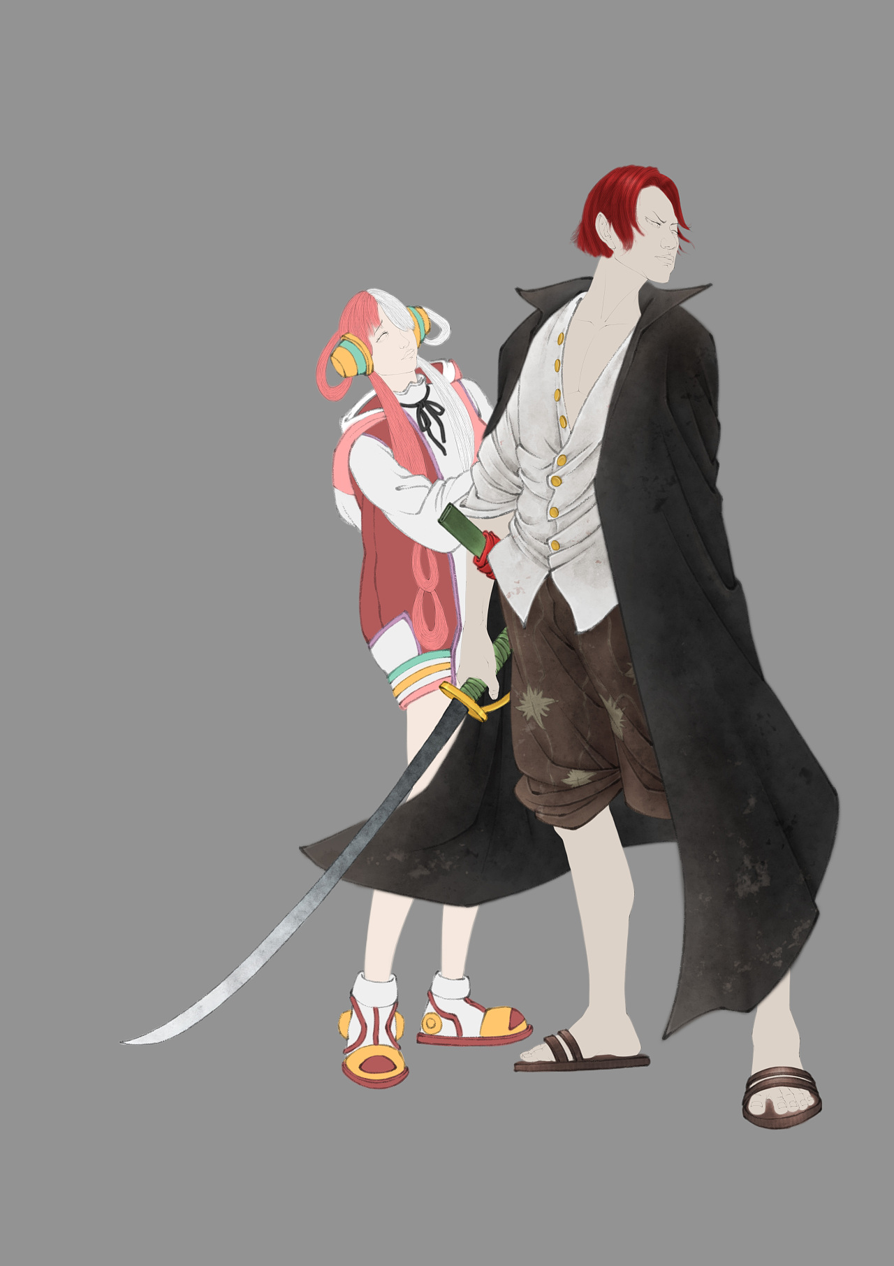 《航海王：红发歌姬》同人图_HarlyY-站酷ZCOOL