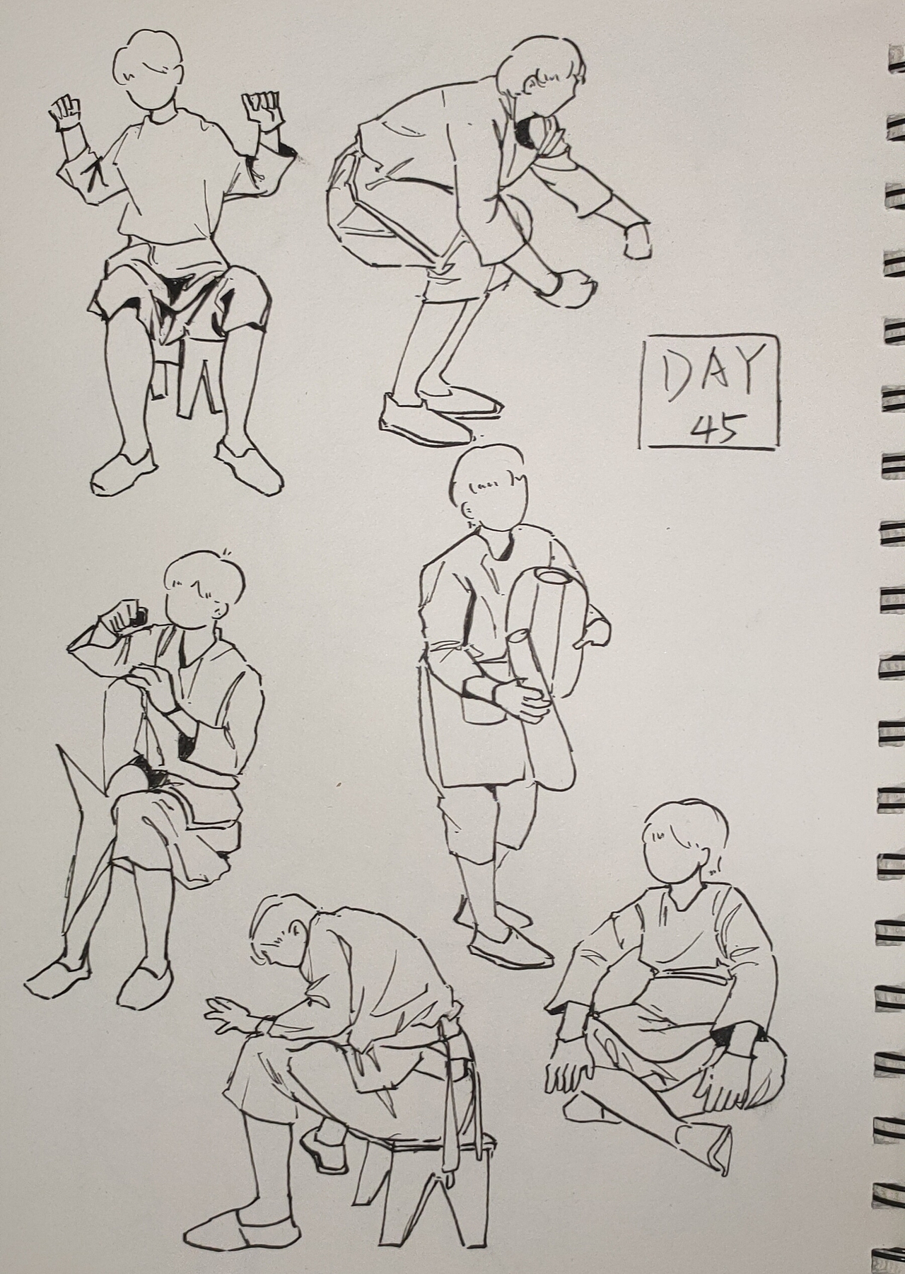 #速写60天挑战赛# DAY45@速写班长_热固性凌晨-站酷ZCOOL