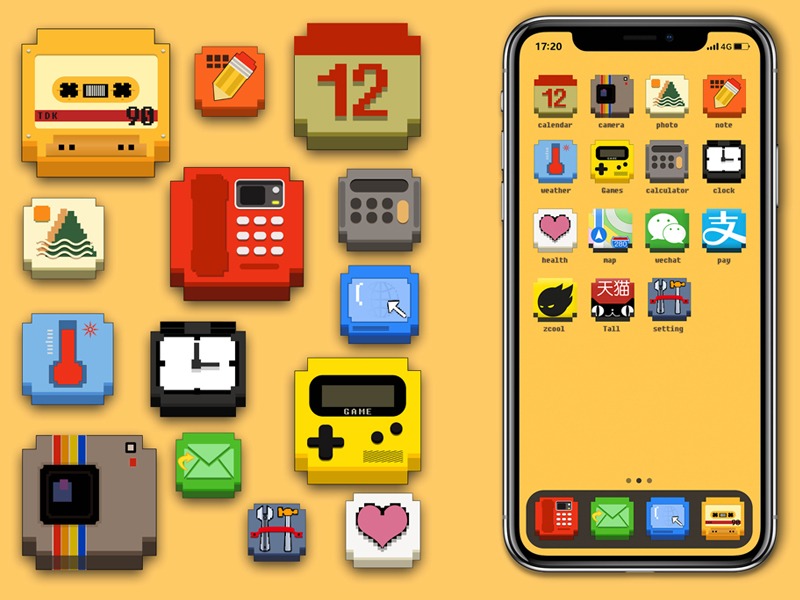 像素风icons设计_iKeigoo-站酷ZCOOL